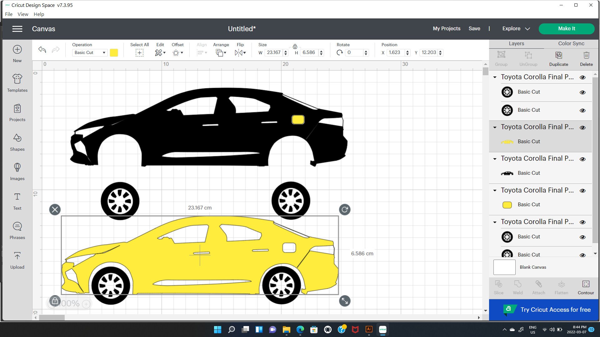 Toyota Corolla Silhouette/clipart/svg,pdf,png File - Etsy
