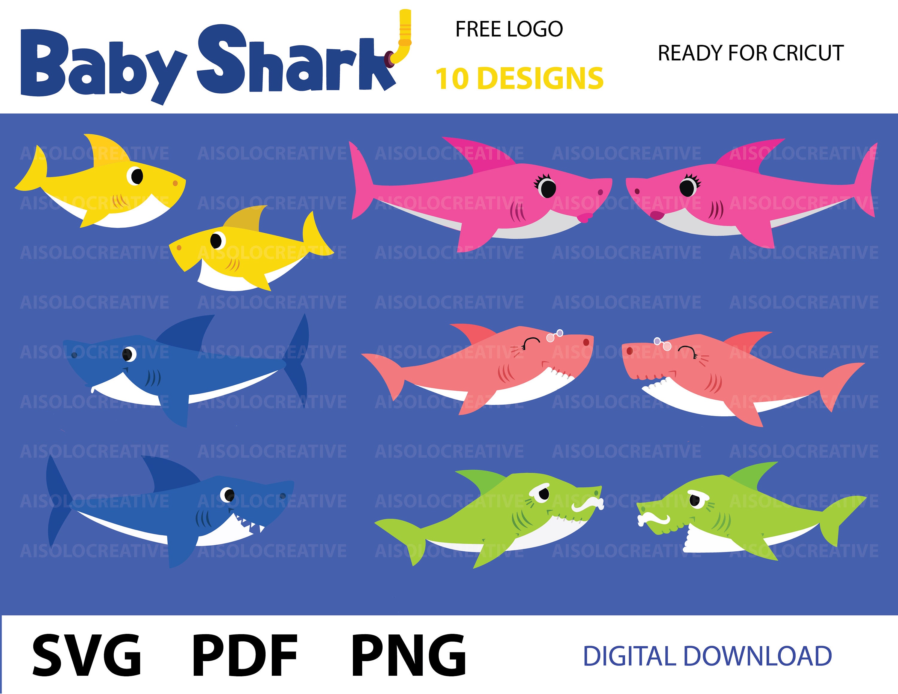 Baby Fin for Kids (SVG, PNG, PDF) Cricut Ready - Etsy