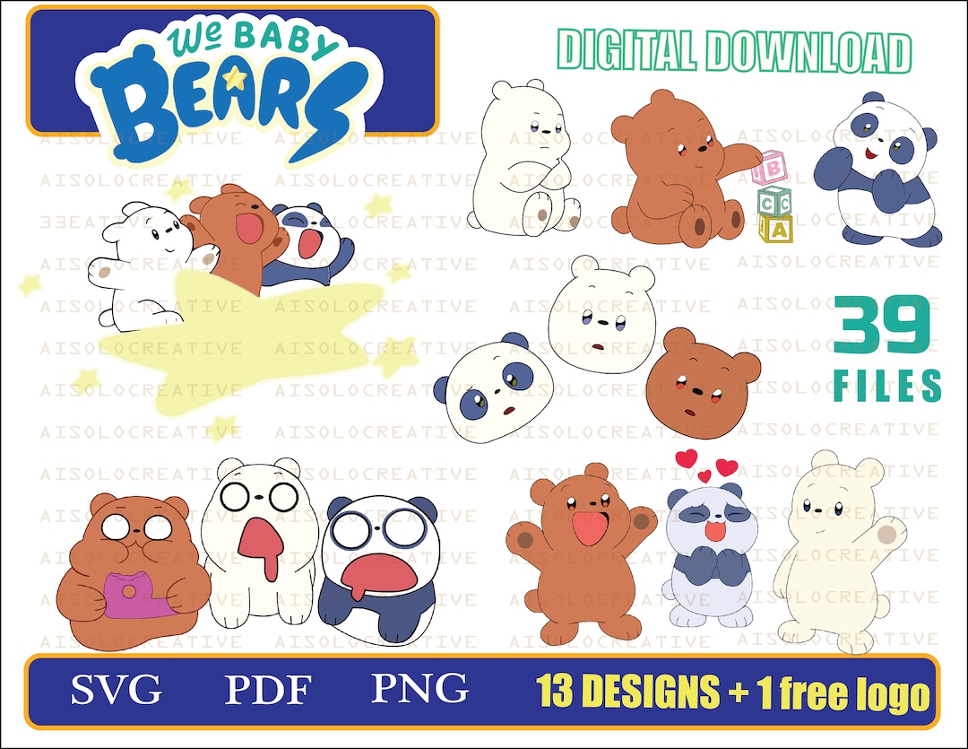 2022 Cricut Deisgn We Baby Bears, Svg,pdf,png Digital Download - Etsy