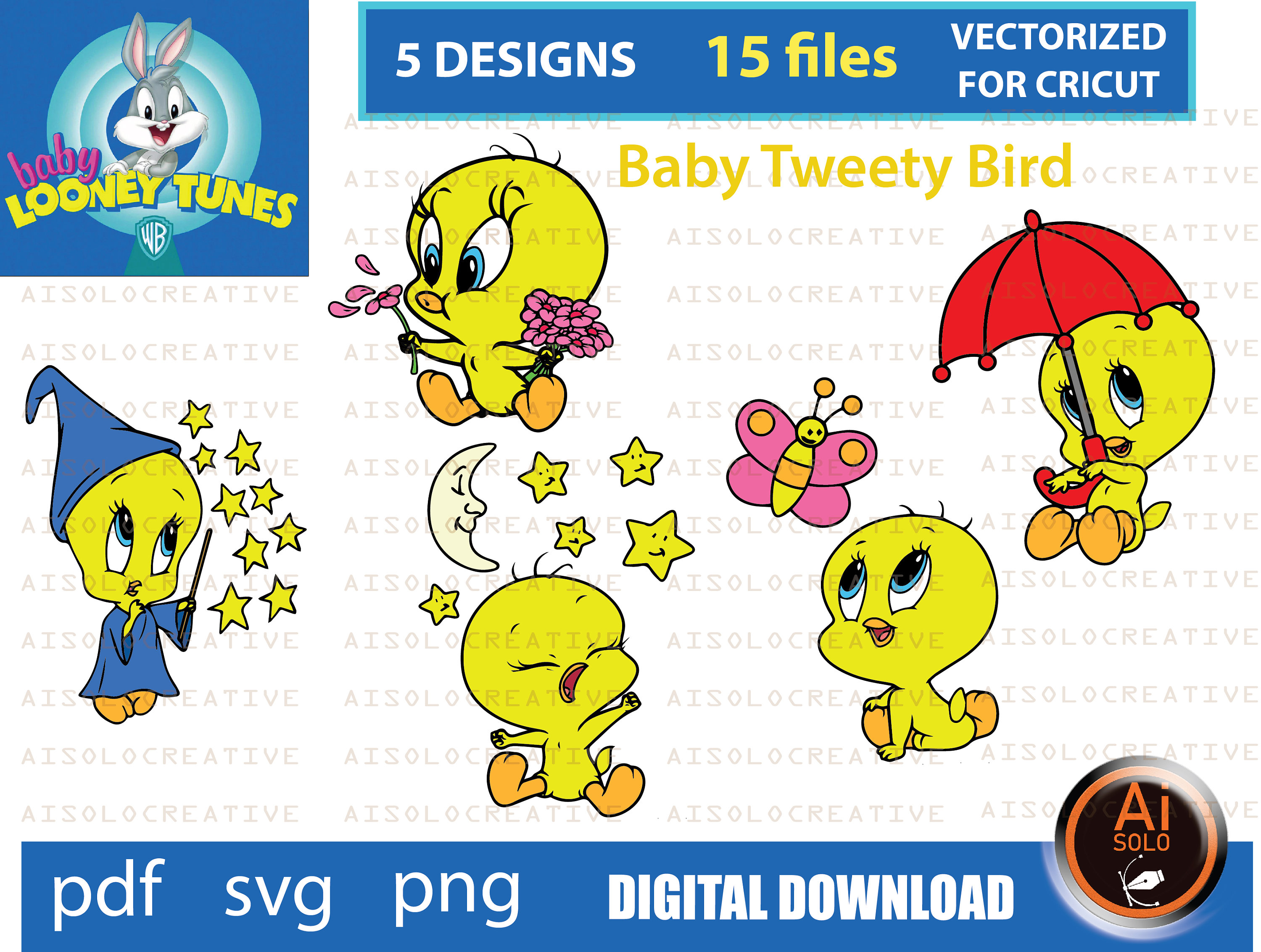 BABY TWEETY BIRD ( Baby Looney Tunes) - Etsy