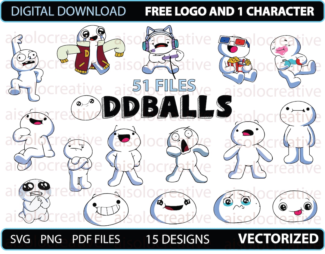 ODD BALLS 2022 JAMES, Clipart, Svg, Png, Pdf Files Digital Download - Etsy