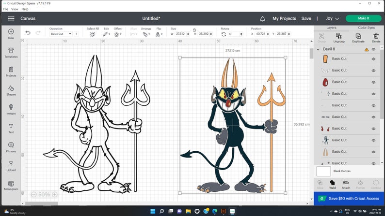 2022 THE Devil on Cuphead Show Cricut. Cartoon, Svg,png,pdf Files ...