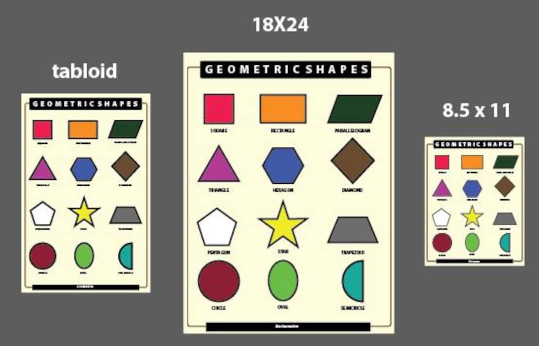 Geometric Shapes for Classroom Art: Digital Download - Etsy