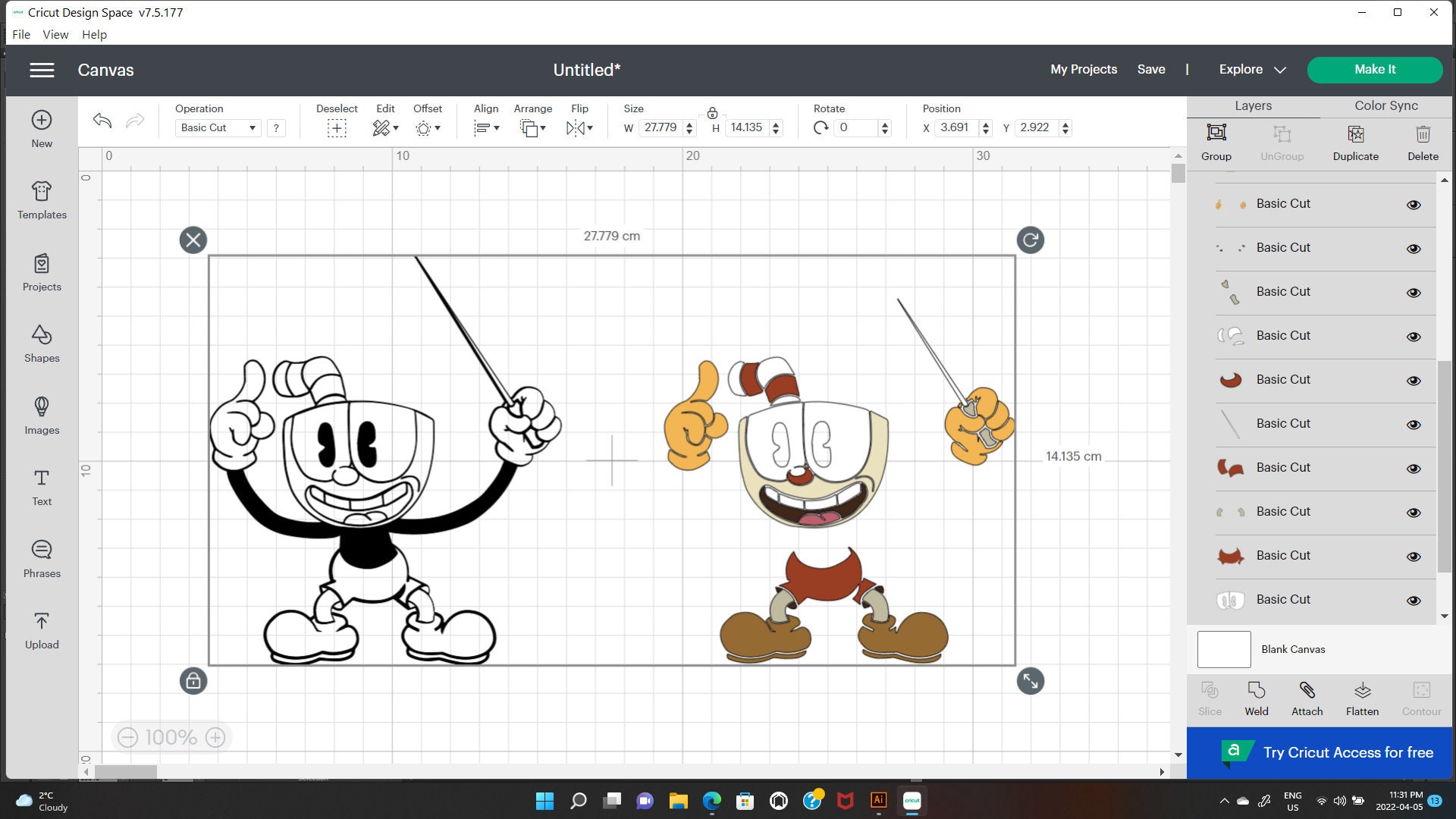 Cuphead, Clipart, Main Character in Cupheadshow, Svg, Png,pdf File ...