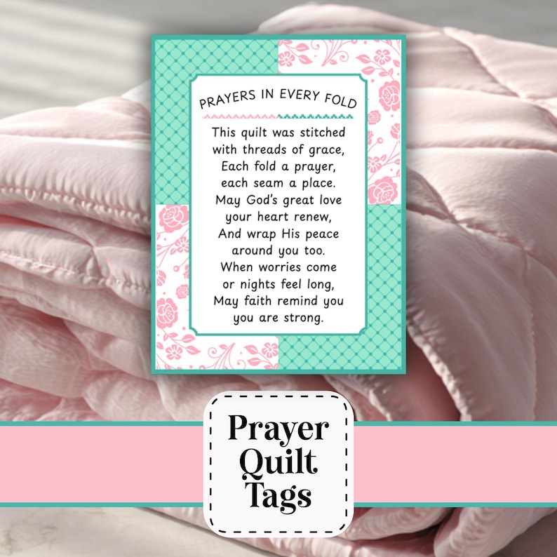 Prayer Quilt Printable Gift Tags - Etsy
