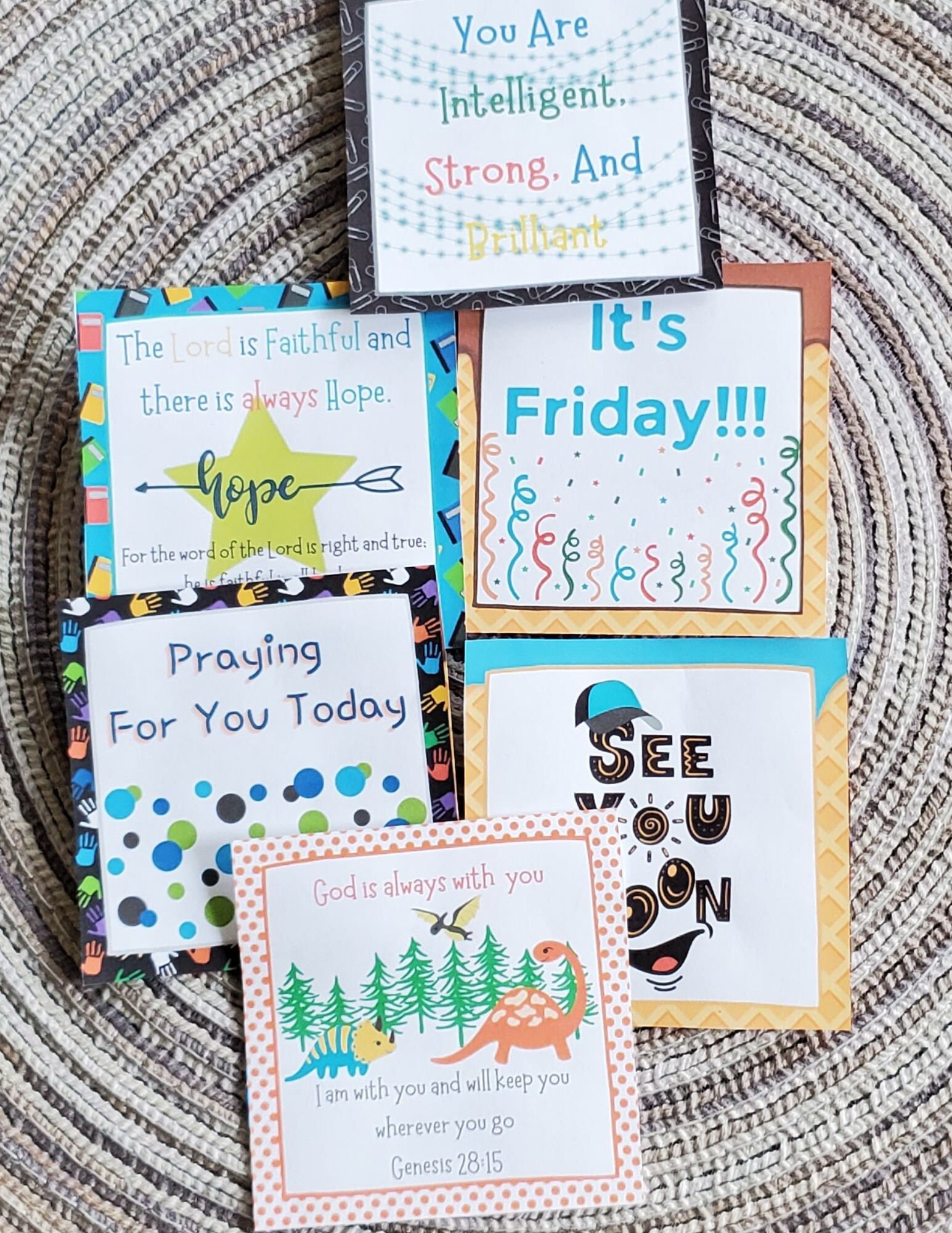 Christian Printable Lunchbox Notes for Kids Inspiring Notes ...