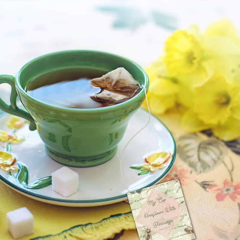 Printable Tea Bag Envelope Tea Bag Wrapper Teabag Holder Tea Bag Lover ...