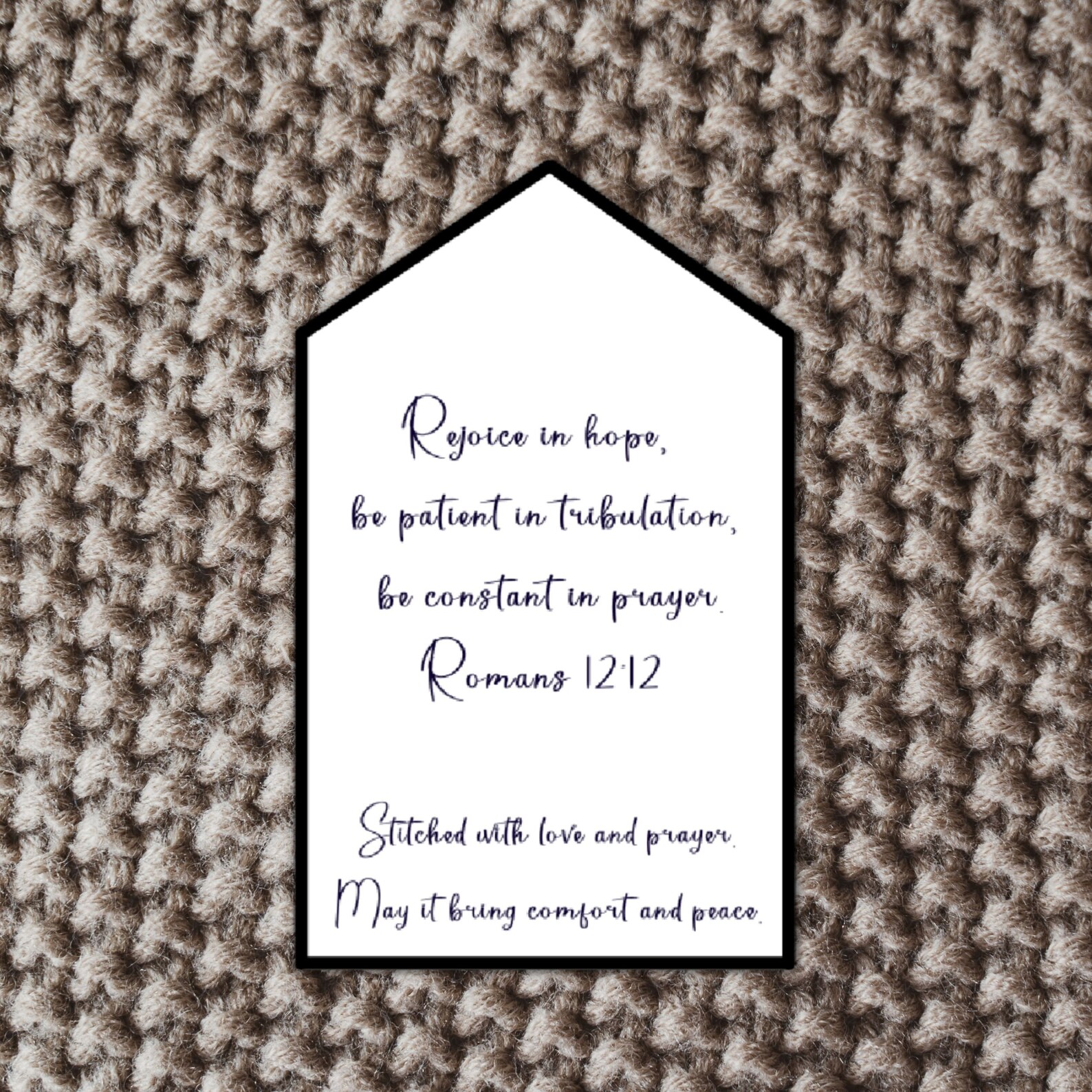 Prayer Shawl Scripture Tag | Prayer Blankettags | Tags for Crochet ...
