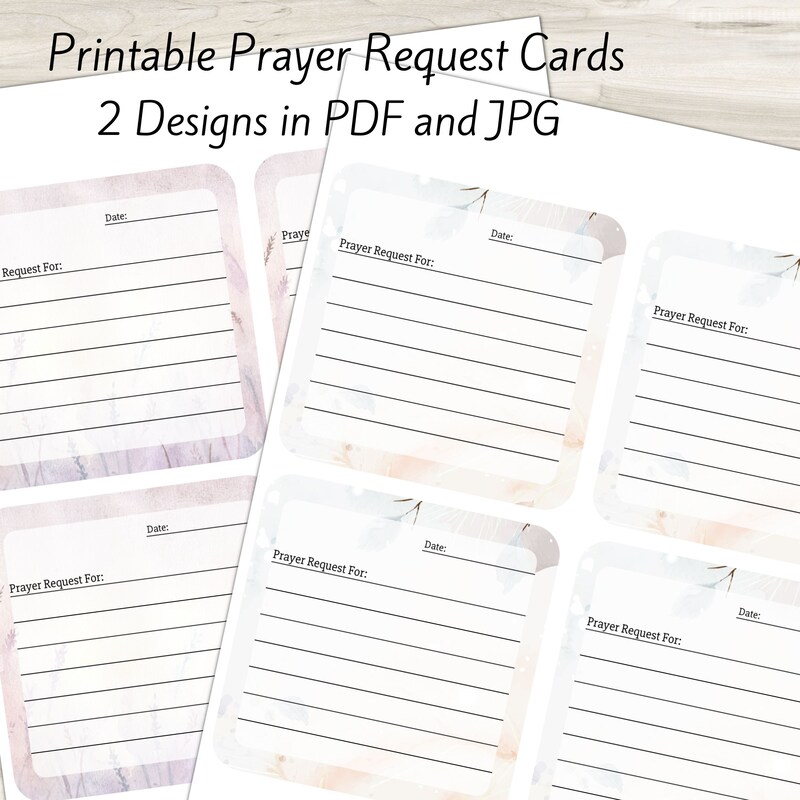 Prayer Request Cards - Etsy