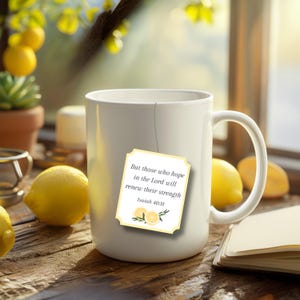 Scripture Tea Tags, Lemon Tea Tags, Scripture Tags, Teabag Tags, Bible ...