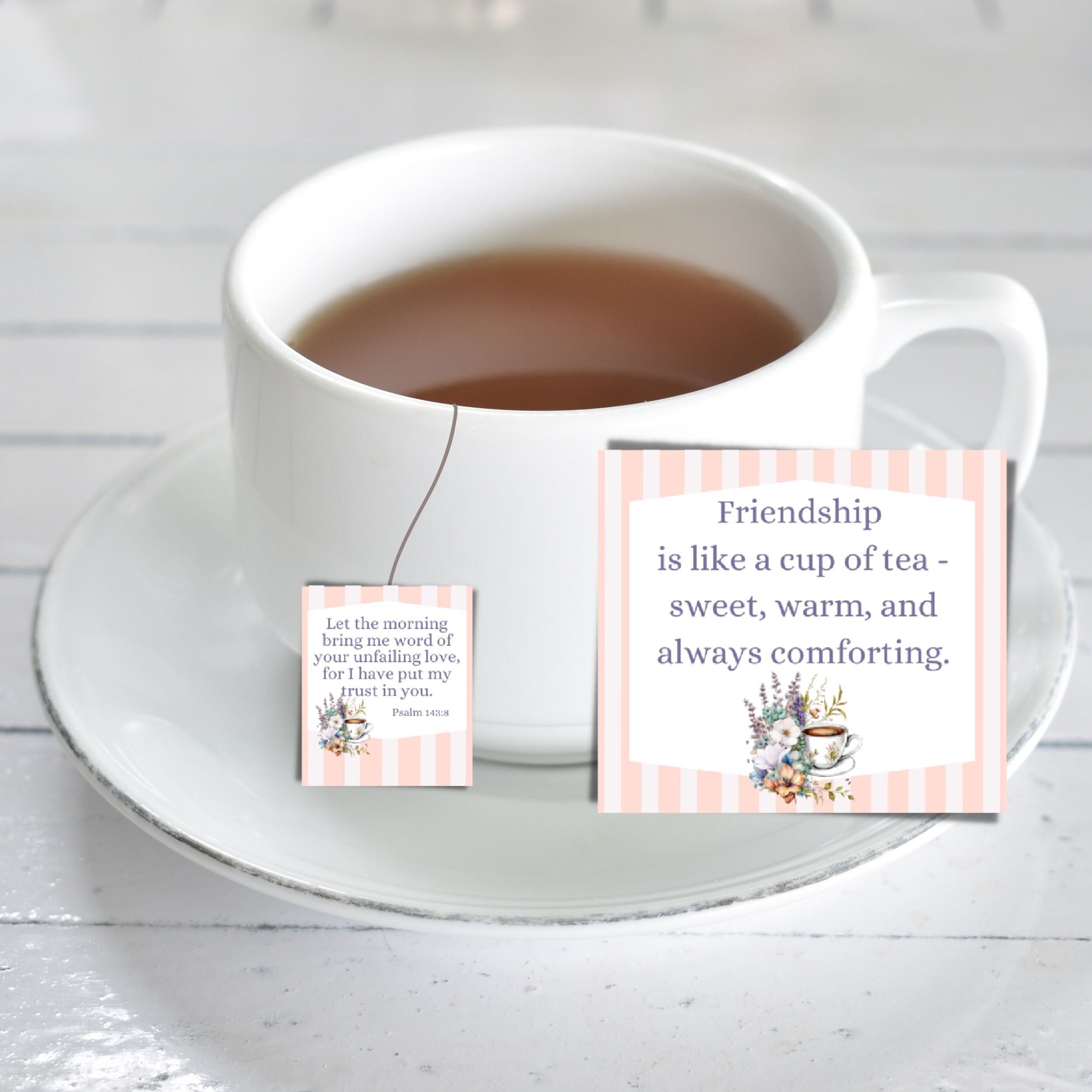 Printable Tea Bag Envelope Tea Bag Wrapper Tea Lover Gift Teabag Holder ...