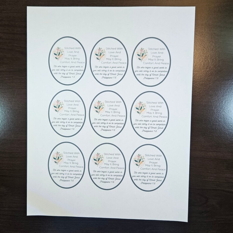 Prayer Shawl Scripture Tags | Prayer Blanket Tags | Tags for Knitting ...