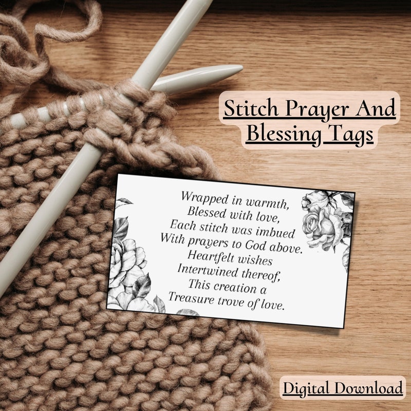 Prayer Shawl Tags Printable - Etsy