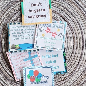 Christian Printable Lunchbox Notes for Kids Inspiring Notes ...