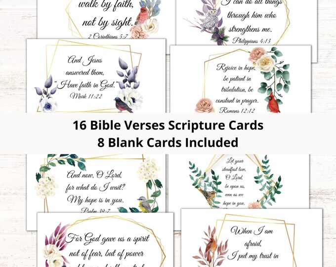 Scripture Cards | Bible Verse Cards | Printable Bible Cards | Digital ...