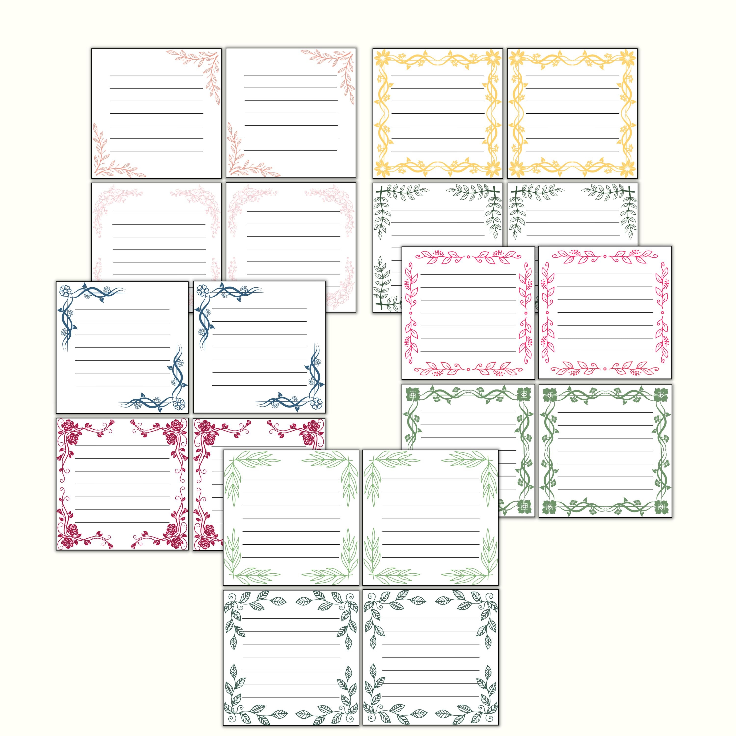 Blank Scripture Cards: Floral Prayer Request Cards (digital Download ...