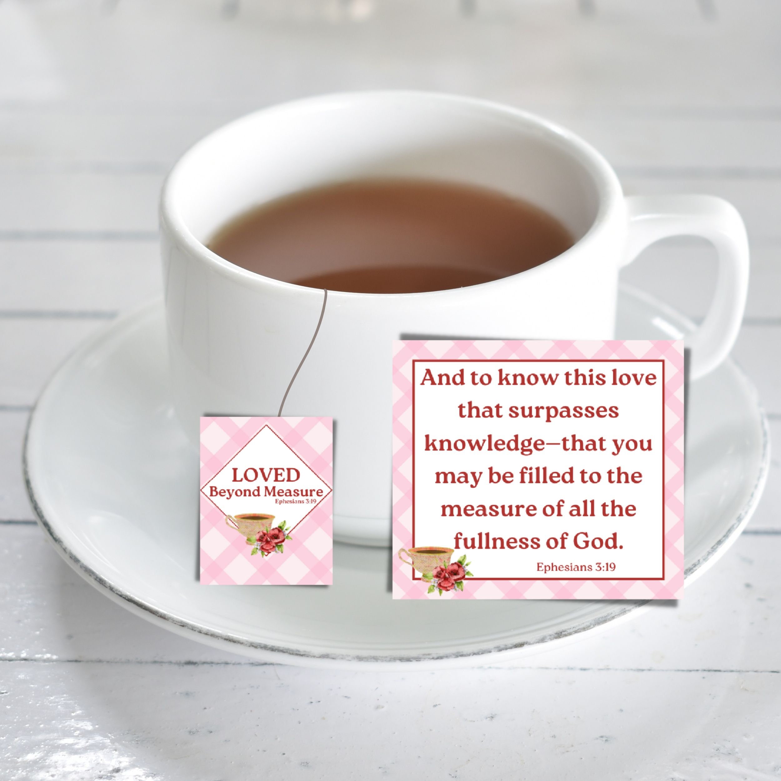 Printable Tea Bag Envelope Tea Bag Wrapper Teabag Holder Tea Bag Lover ...