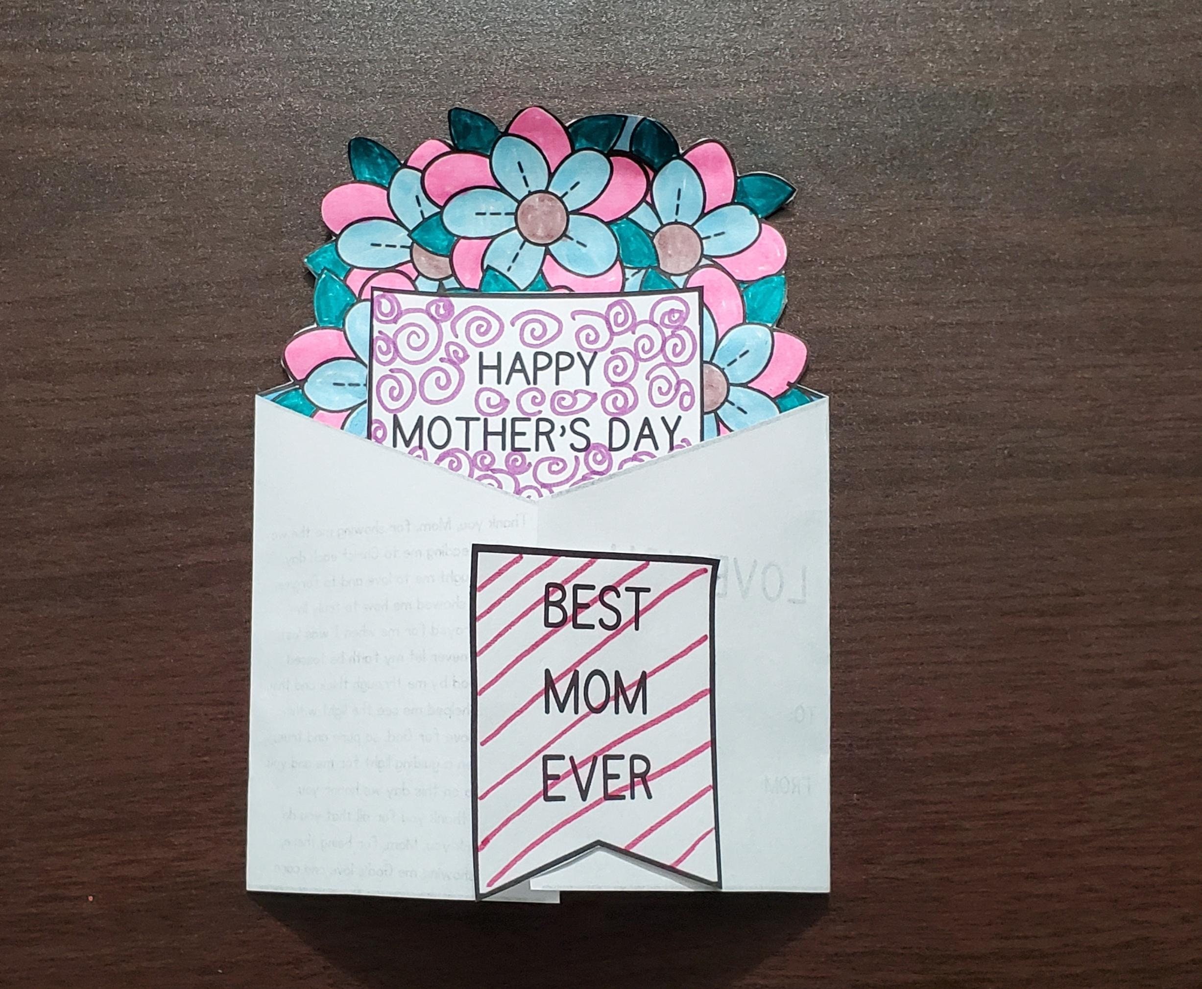 Mother's Day Card Activity Sunday School Craft for Mom - Etsy