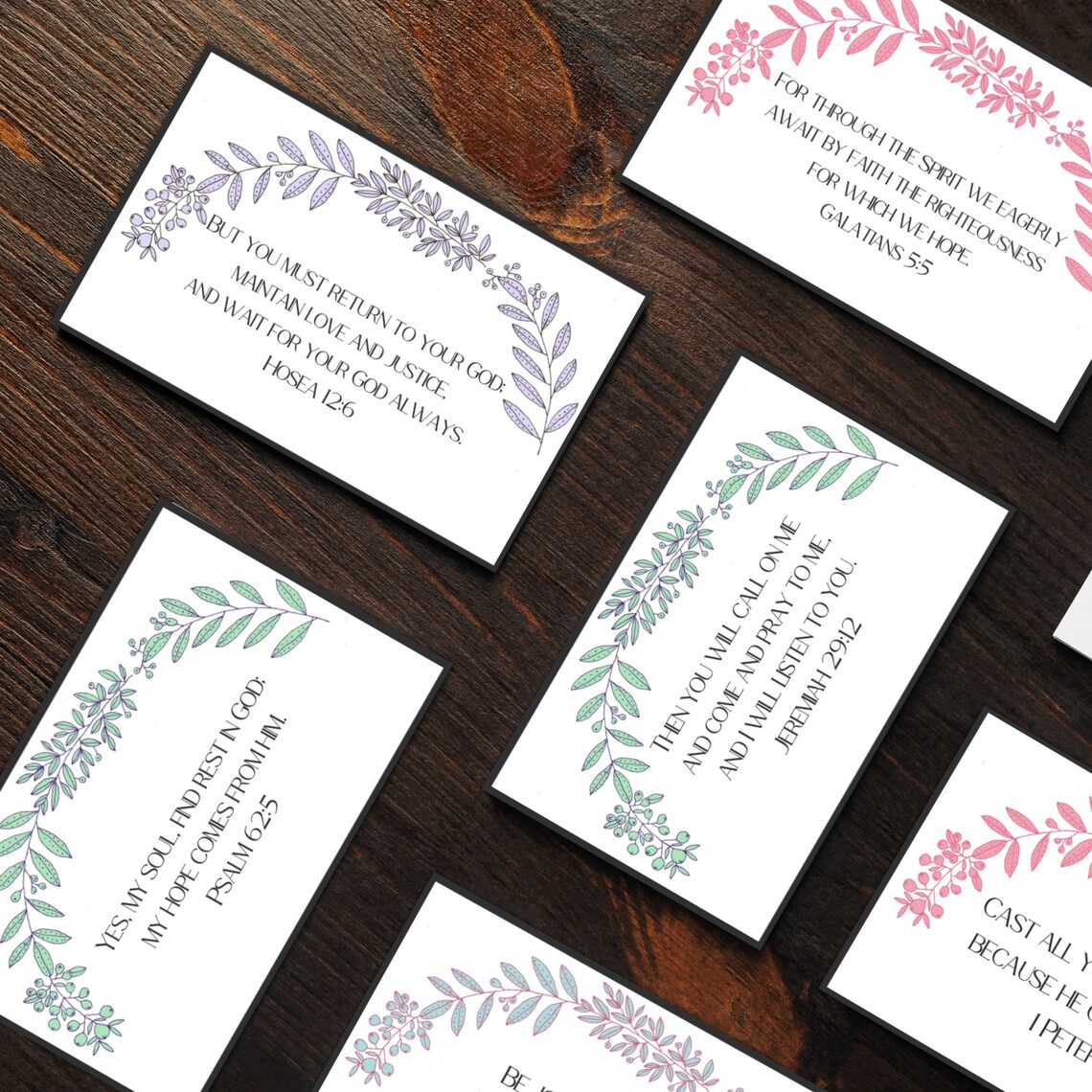 Scripture Cards Bible Verse Cards Encouraging Words Faith - Etsy
