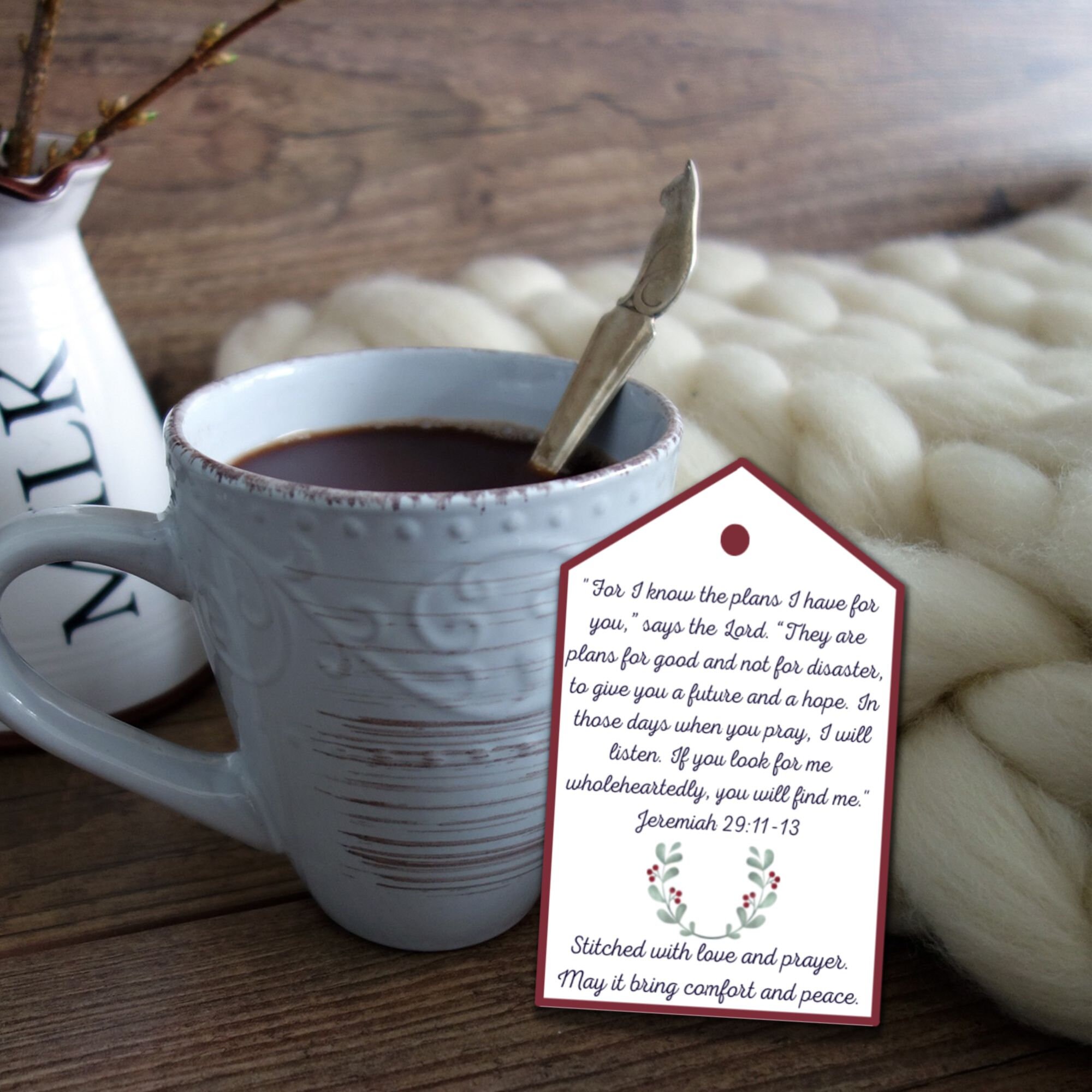 Prayer Shawl Scripture Tag Prayer Blankettags Tags for Crochet Tags for ...