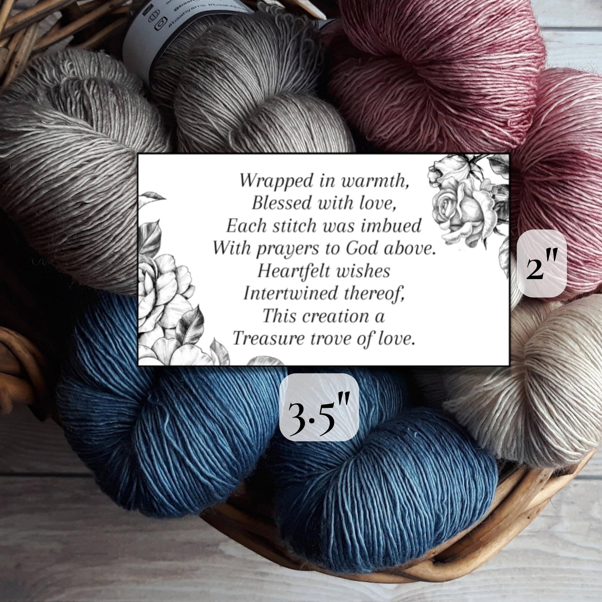 Prayer Shawl Tags: Crochet Knitting Blessing (digital Download) - Etsy