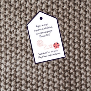 Prayer Shawl Tags Printable – Scripture Gift Tags for Crochet ...