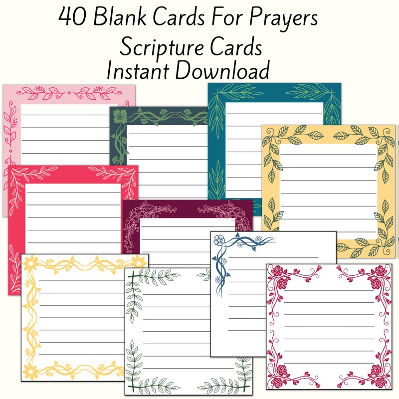 Prayer Card Blanks - Etsy