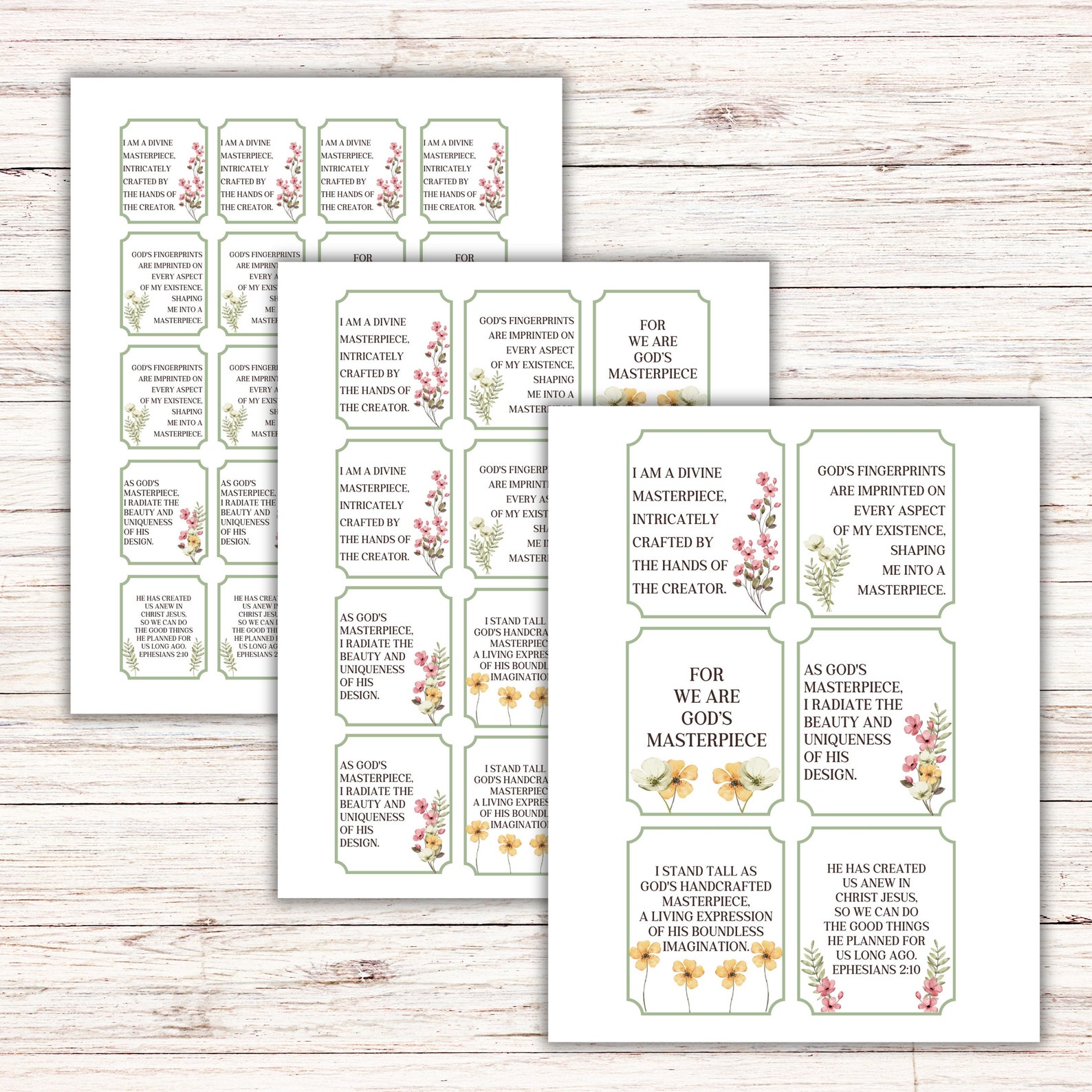 Scripture Tea Tags Printable Tea Tags Scripture Tags Teabag Tags Bible ...