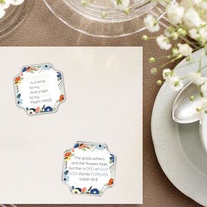 Scripture Tea Bag Tags | Printable Tea Bag Tags | Scripture Verse Tags ...
