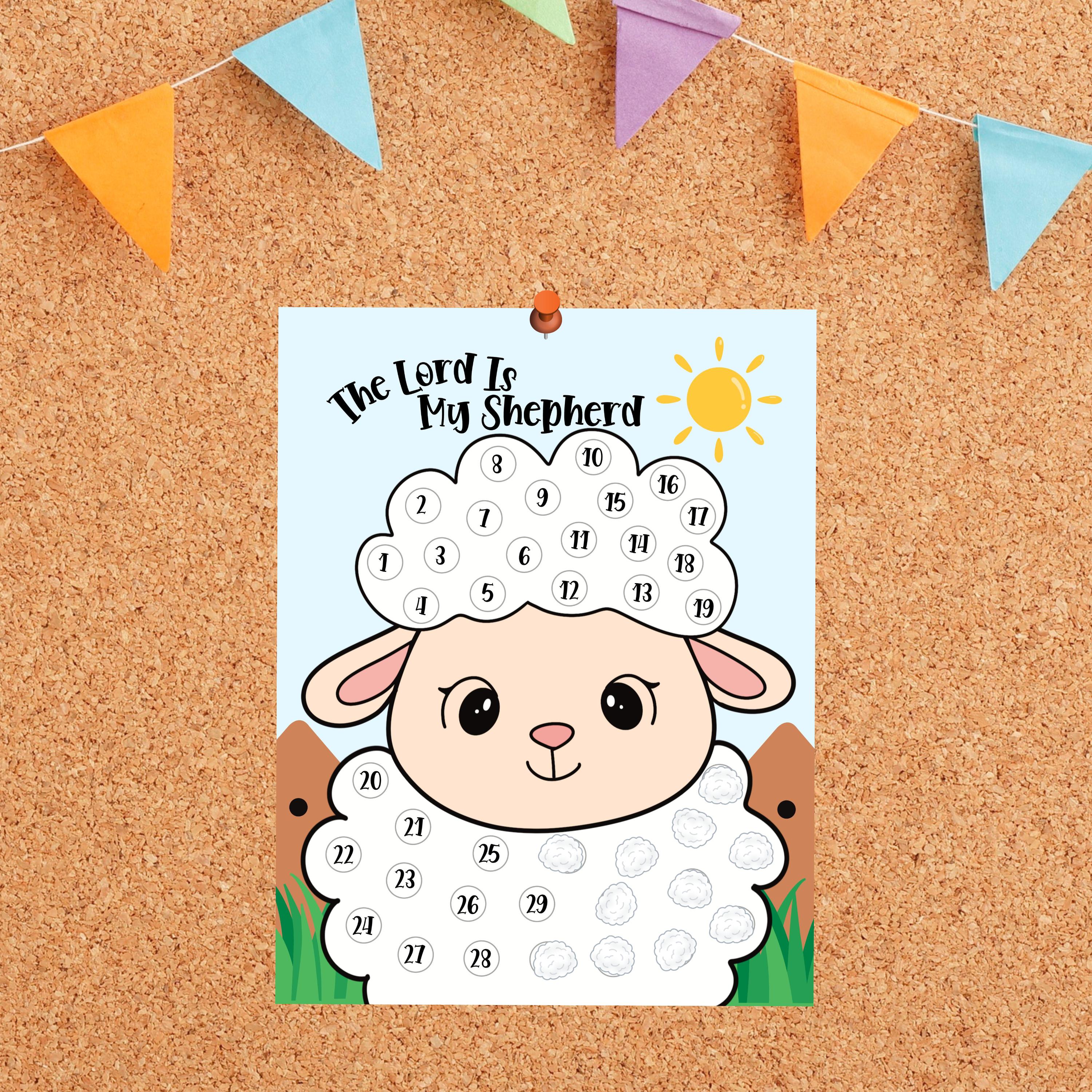 40 Day Lent Printable Countdown to Easter Activity Calendar for Kids ...