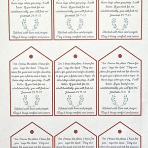 Prayer Shawl Scripture Tag | Prayer Blankettags | Tags for Crochet ...