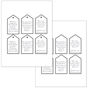 Prayer Shawl Scripture Tag | Prayer Blankettags | Tags for Crochet ...