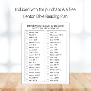 40 Days Lenten Calendar, Lenton Printable, Countdown to Easter, Lent ...