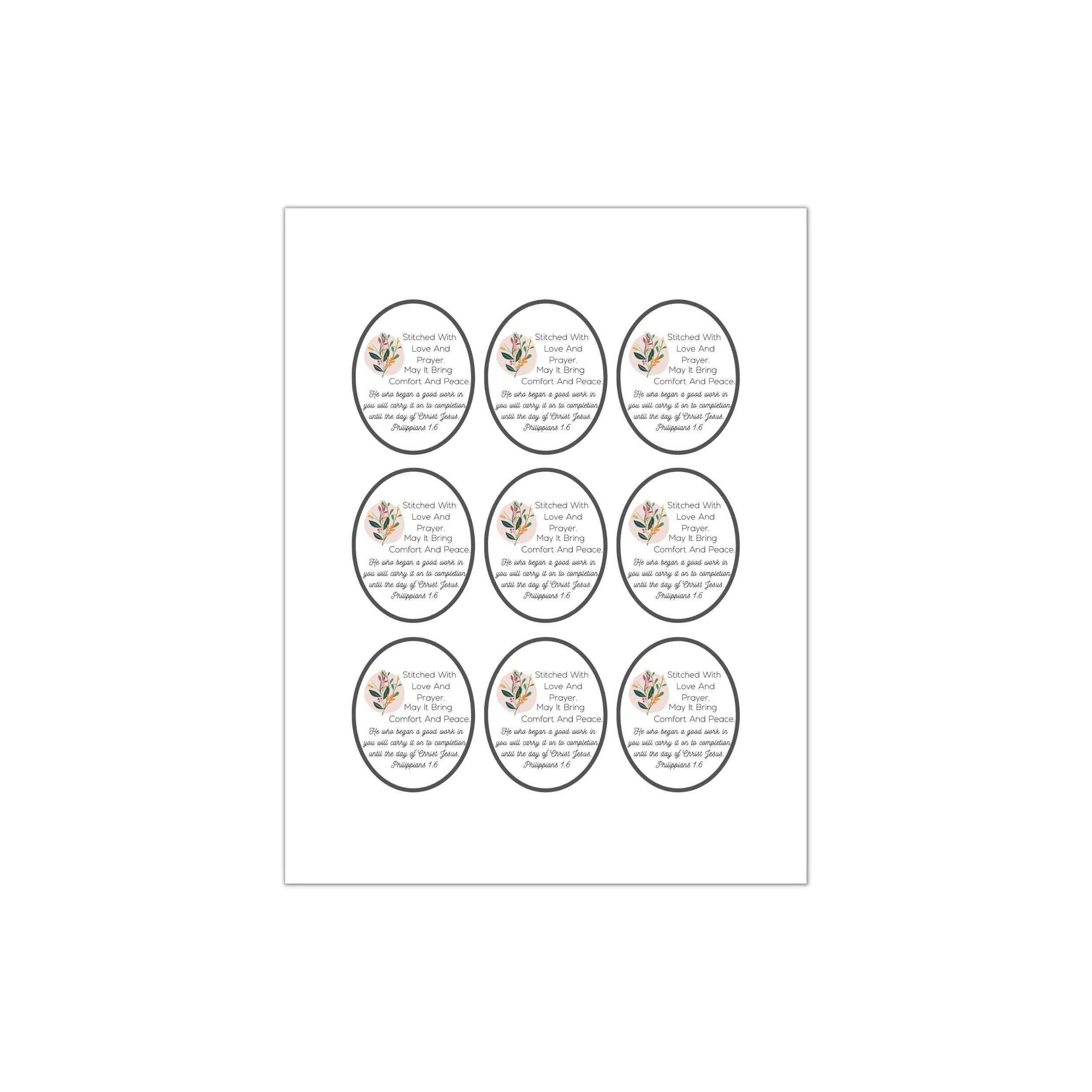 Prayer Shawl Scripture Tags | Prayer Blanket Tags | Tags for Knitting ...