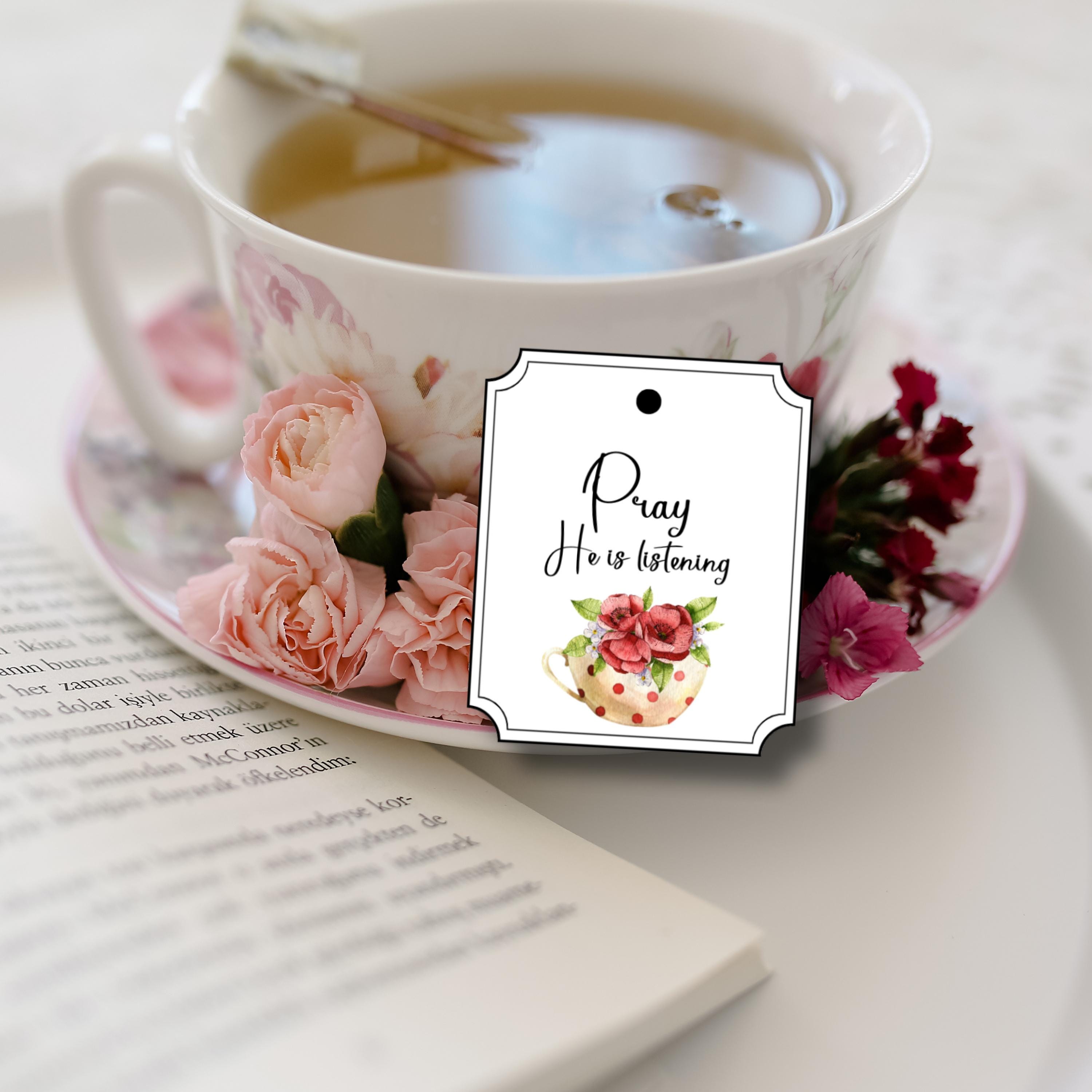 Scripture Tea Bag Tags: Bible Verse Christian Printable Tea Tags ...