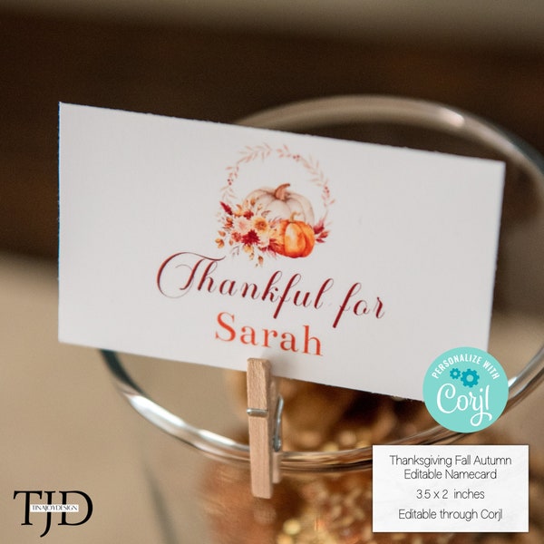 Autumn Place Cards - Etsy