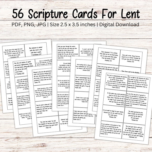 Encouraging Printable Scripture Cards - Etsy