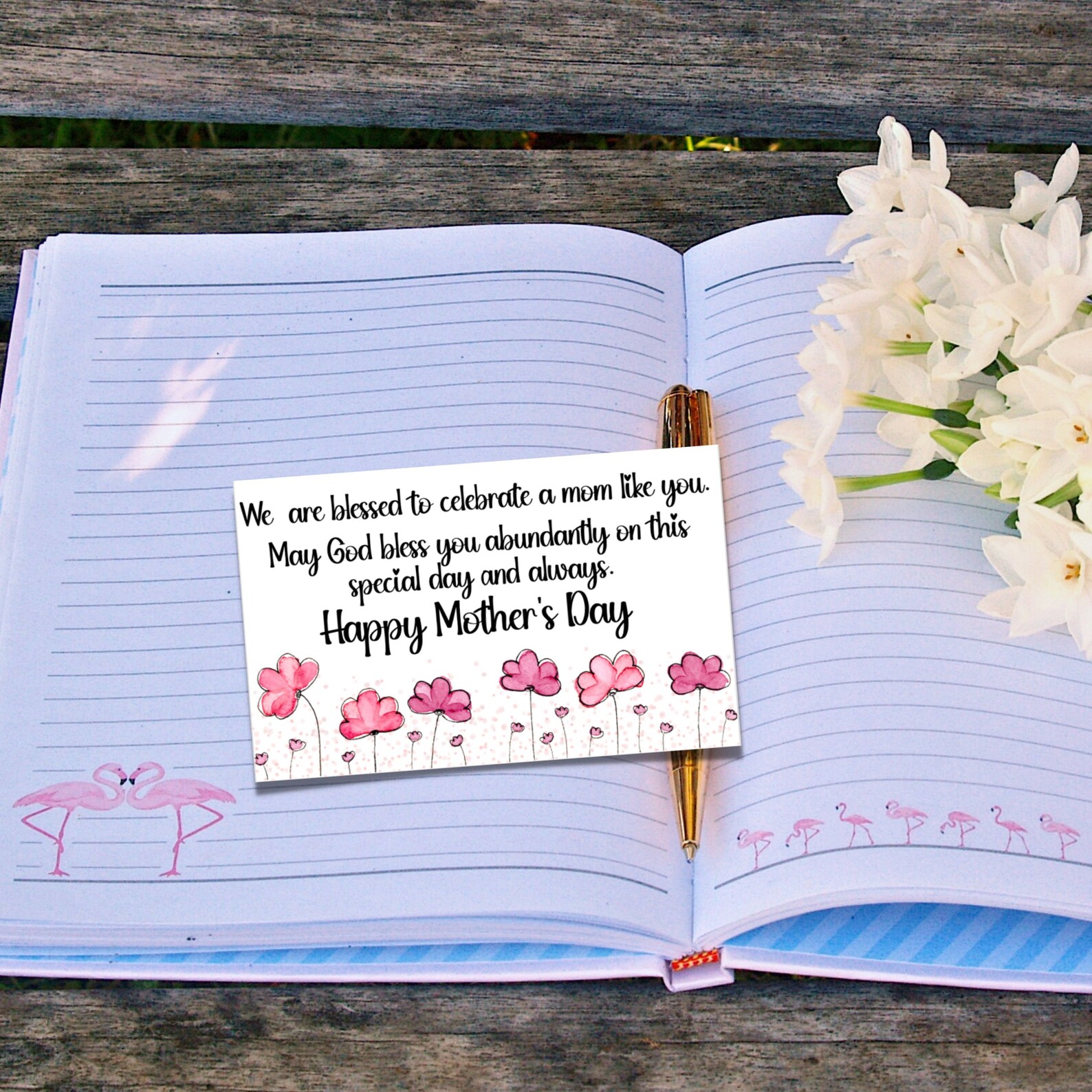 Mother's Day Church Cards Mother's Day Tea Gift Bag Cards Tags ...