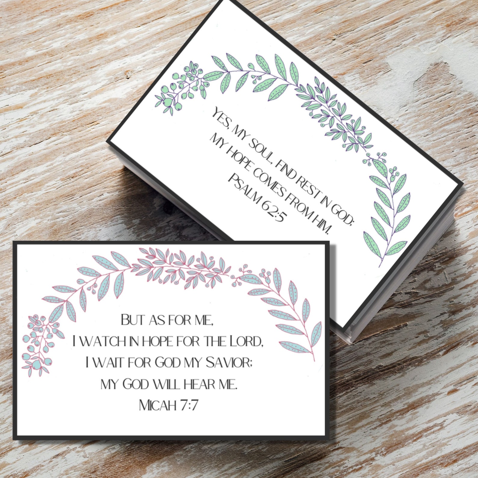 Scripture Cards Bible Verse Cards Encouraging Words Faith - Etsy