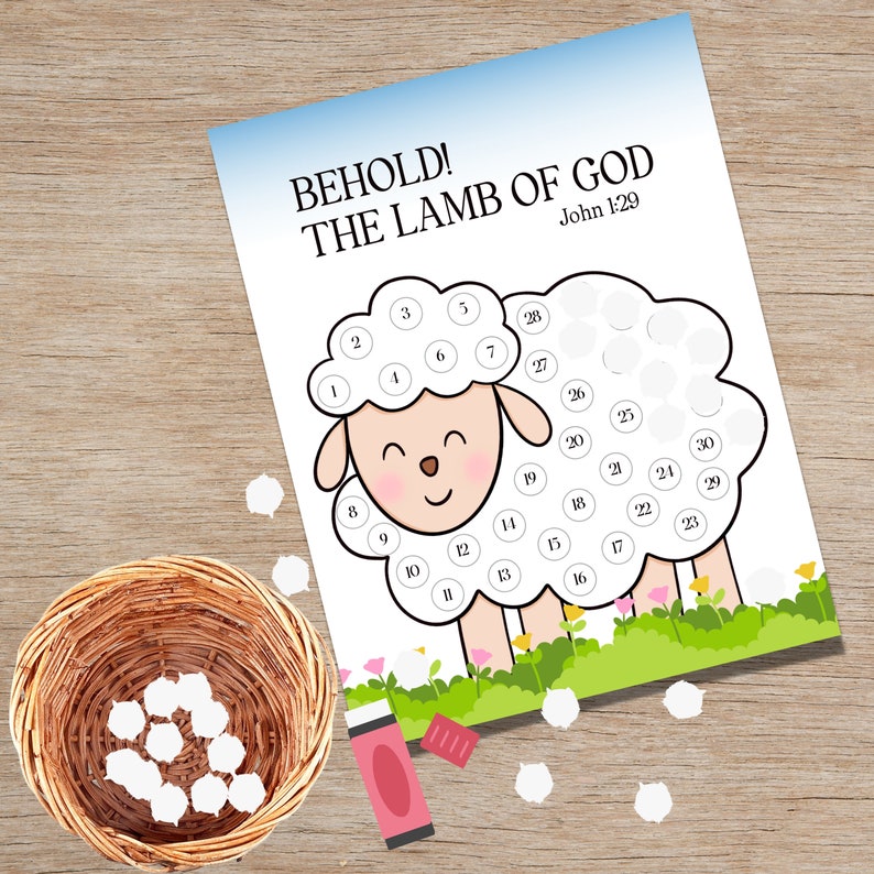 40 Days Lenten Countdown Calendar Activity for Kids - Etsy