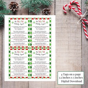 M&M Nativity Legend Christmas Tags Gifts Treats Cards Chocolate Candy ...