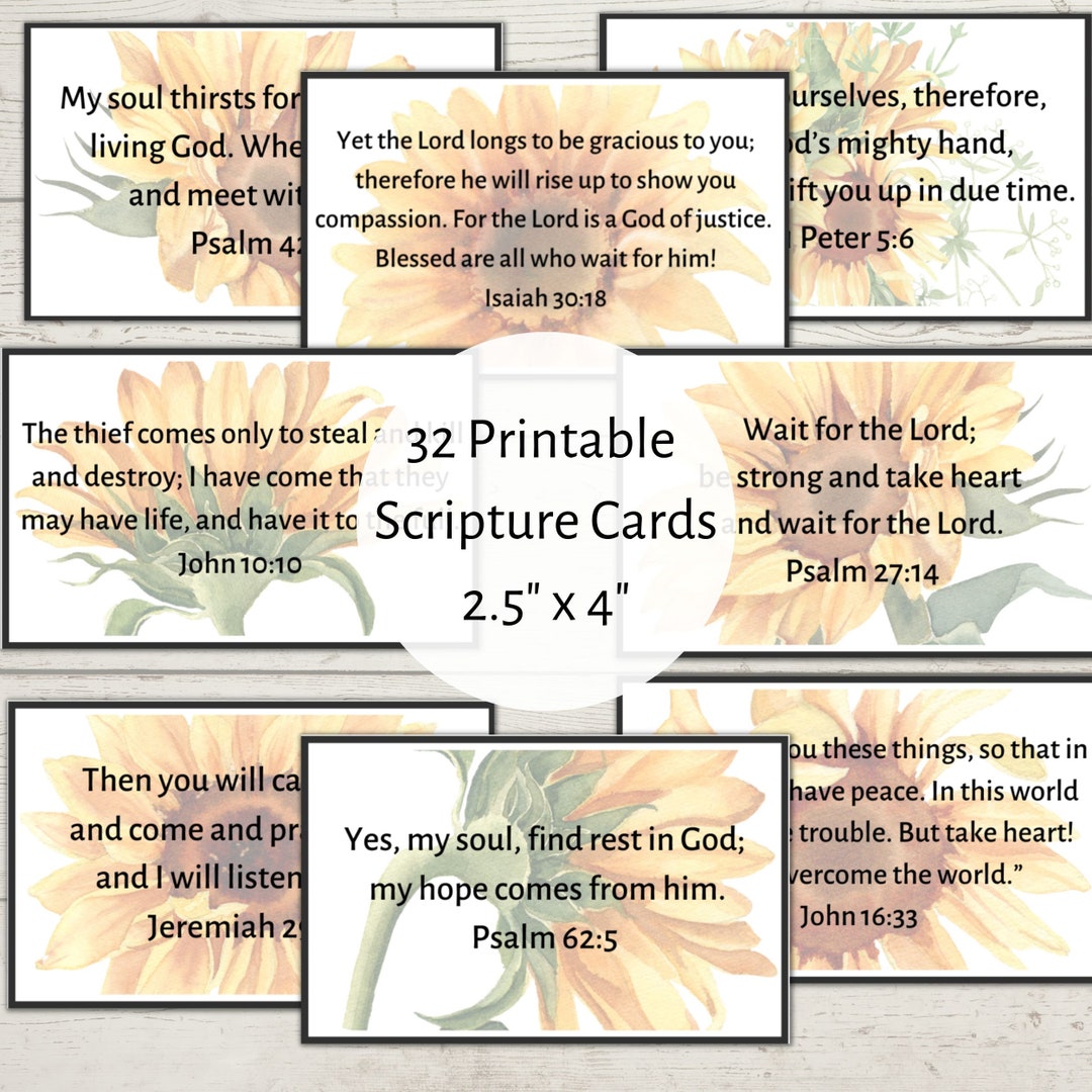 Scripture Cards | Bible Verse Cards | Printable Bible Cards | Digital ...