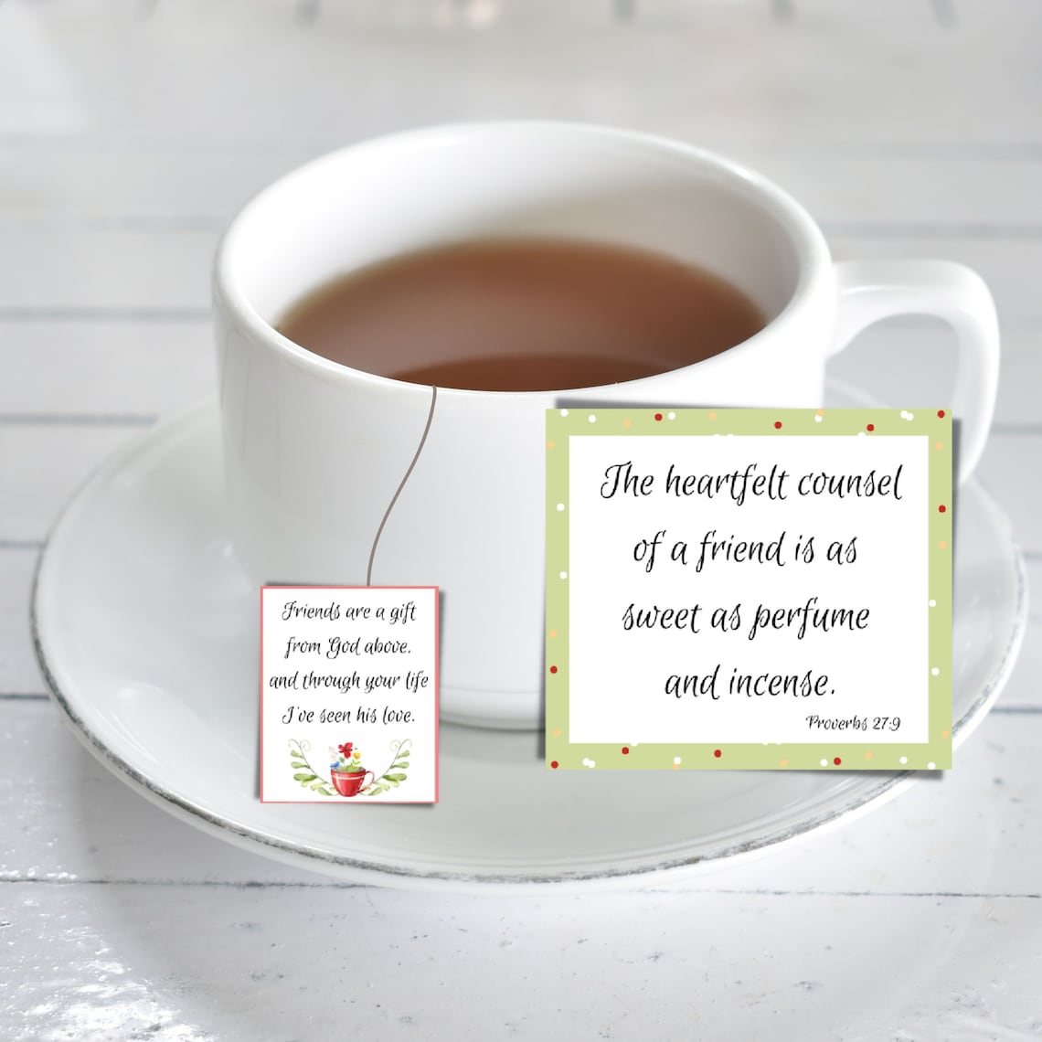 Printable Tea Bag Envelope Tea Bag Wrapper Tea Lover Gift Teabag Holder ...