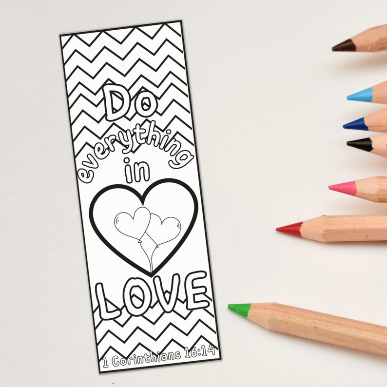 Color Your Own Bookmark Printable Bible Verse Bookmark Set - Etsy
