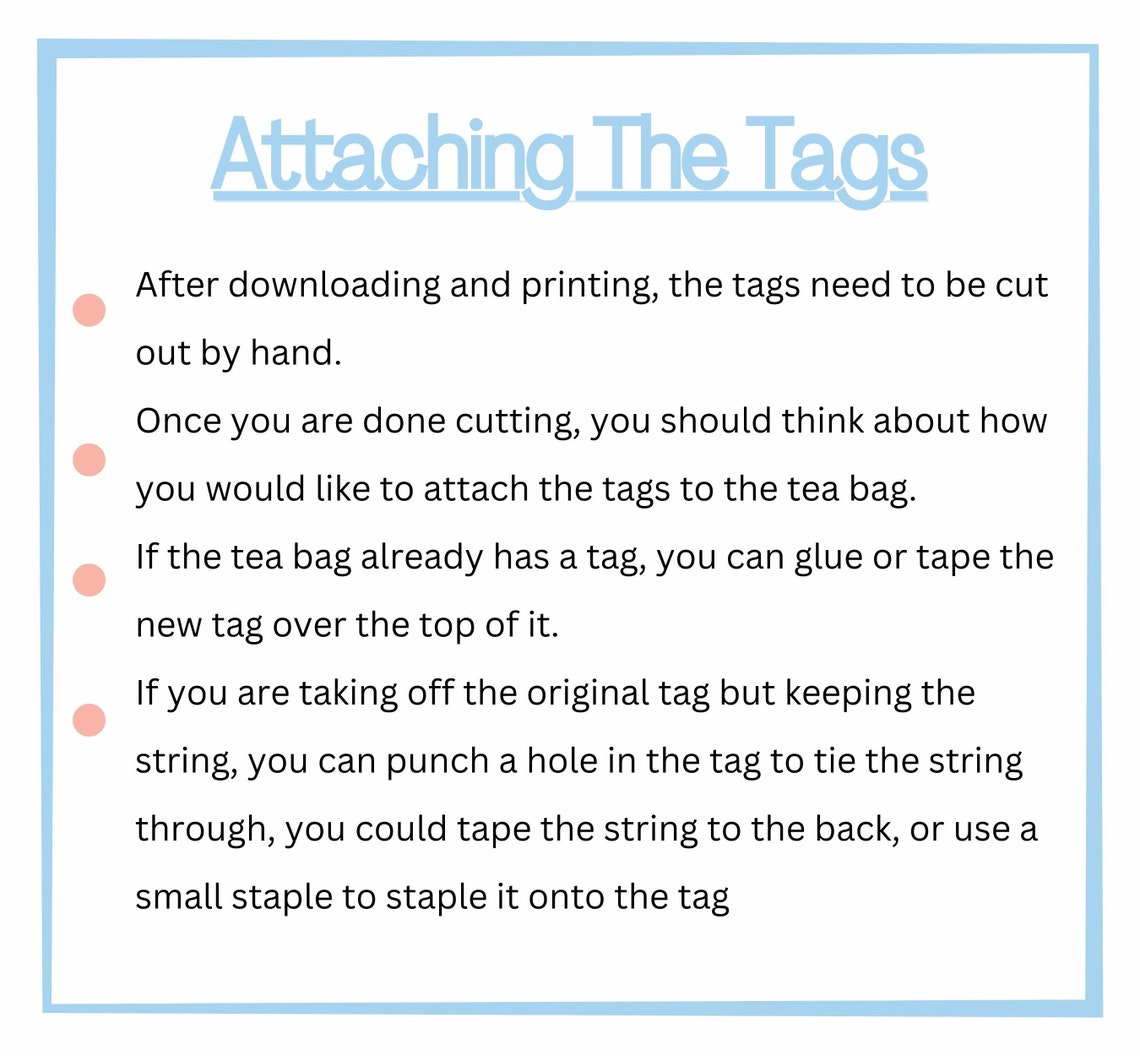 Scripture Tea Bag Tags Printable Tea Bag Tags Scripture Verse Tags Tea ...