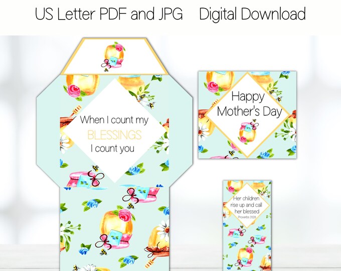 Mother's Day Tea Bag Envelope Tea Bag Wrapper Tea Bag Pouch Scripture ...