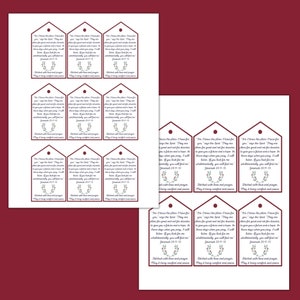 Prayer Shawl Scripture Tag | Prayer Blankettags | Tags for Crochet ...