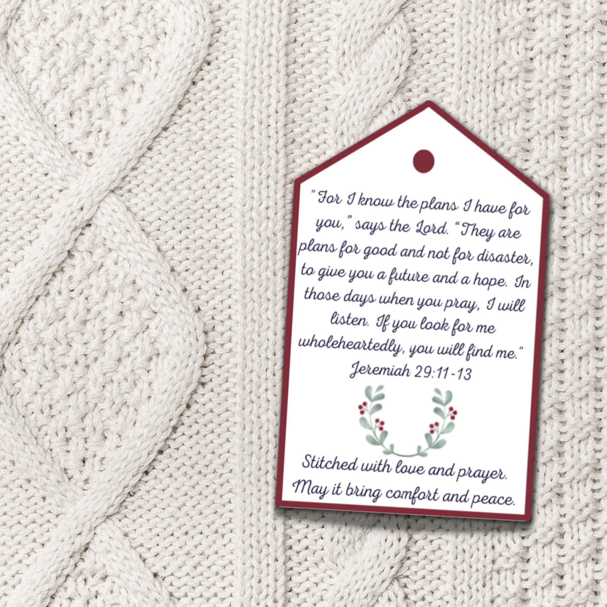 Prayer Shawl Scripture Tag Prayer Blankettags Tags for Crochet Tags for ...