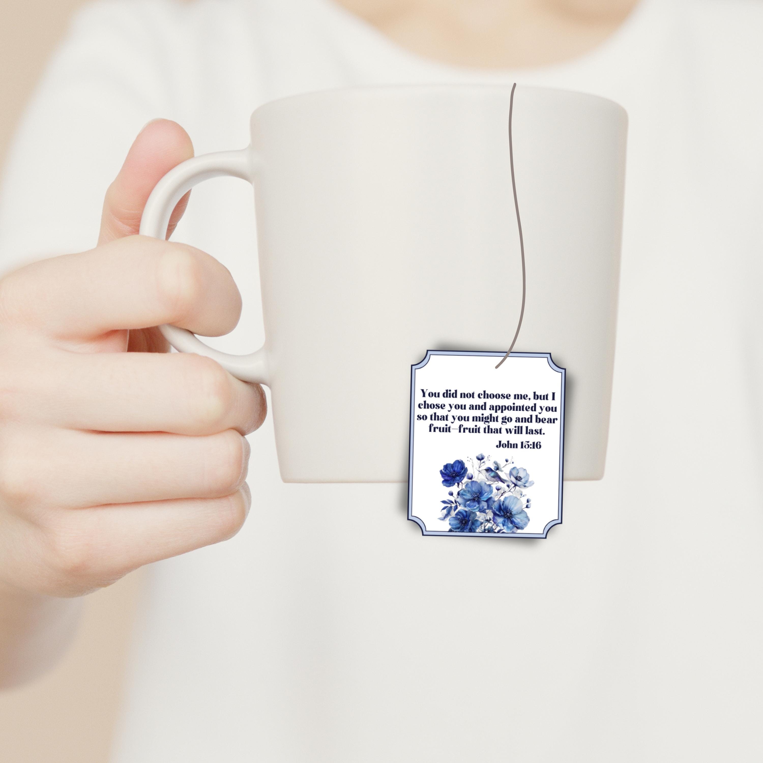 Scripture Tea Tags, Printable Tea Tags, Teabag Tags, Living With A ...