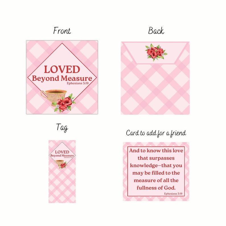 Printable Tea Bag Envelope Tea Bag Wrapper Tea Bag Lover - Etsy